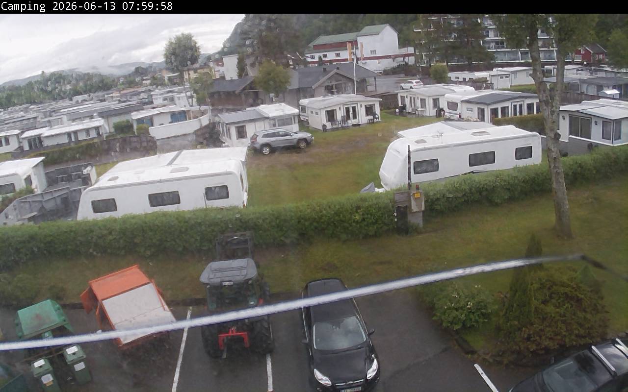 Webcam Lyngdal / Blick auf Rosfjord Camping / Vest-Agder / Norwegen